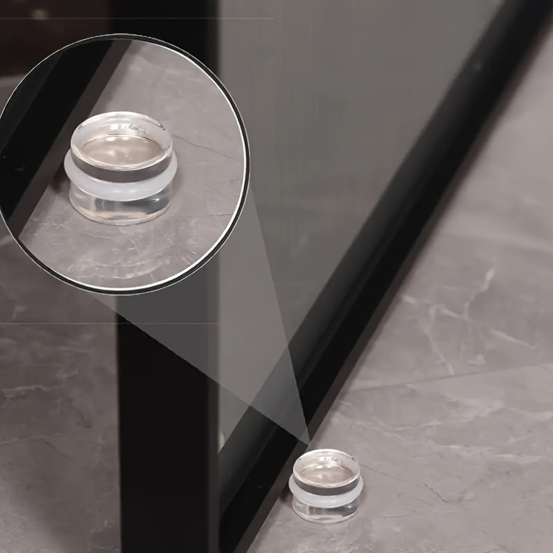 1PCS Door Stoppers Wall Protector, Acrylic Door Stops Adhesive Back ...