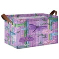1PCS Fabric Storage Baskets with Iron Frame Foldable Storage Bins with ...