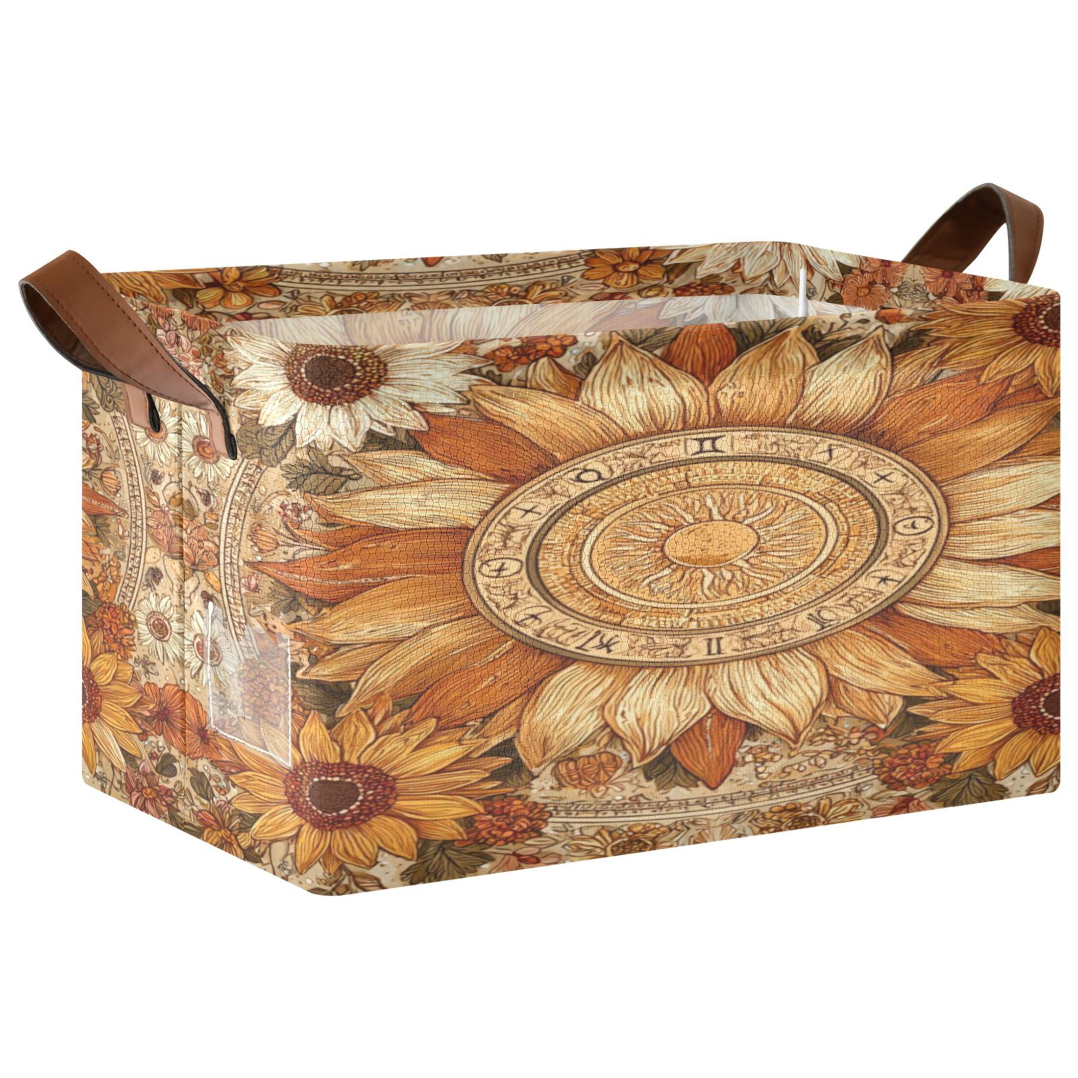 1PCS Fabric Storage Baskets with Iron Frame Foldable Storage Bins with ...