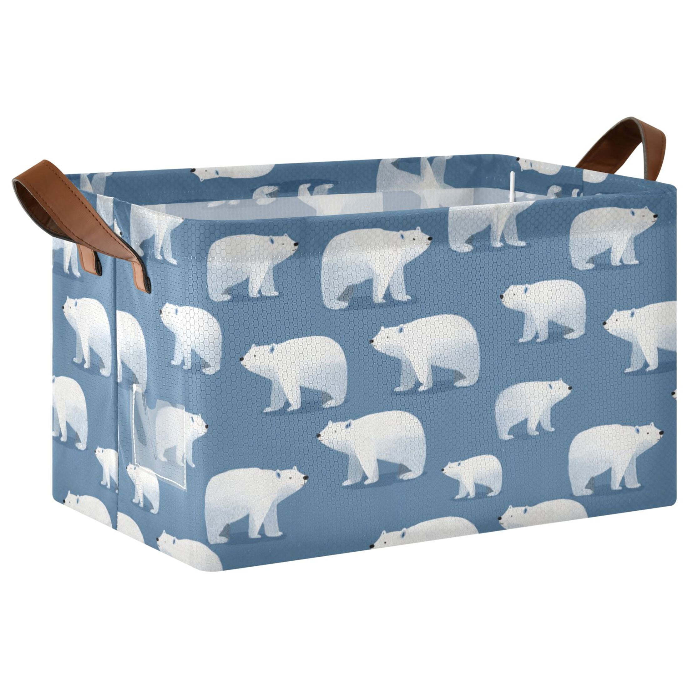 1PCS Fabric Storage Baskets with Iron Frame Foldable Storage Bins with ...
