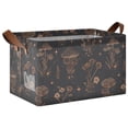 1PCS Fabric Storage Baskets with Iron Frame Foldable Storage Bins with ...