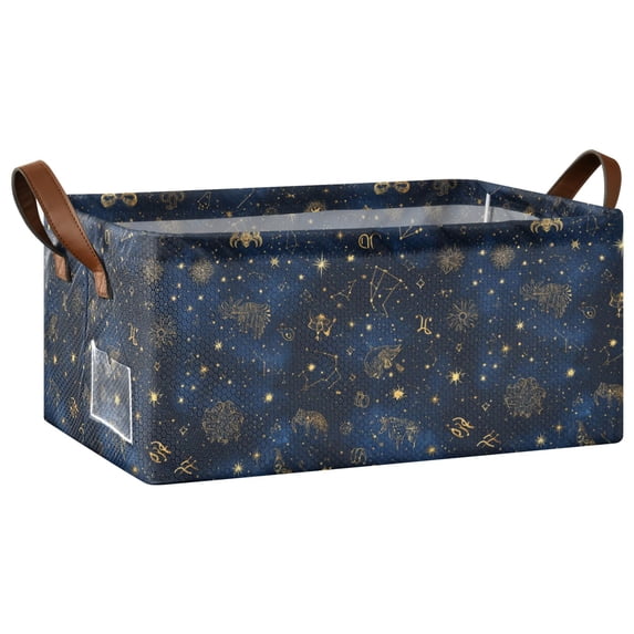 1PCS Fabric Storage Baskets with Iron Frame Foldable Storage Bins with ...