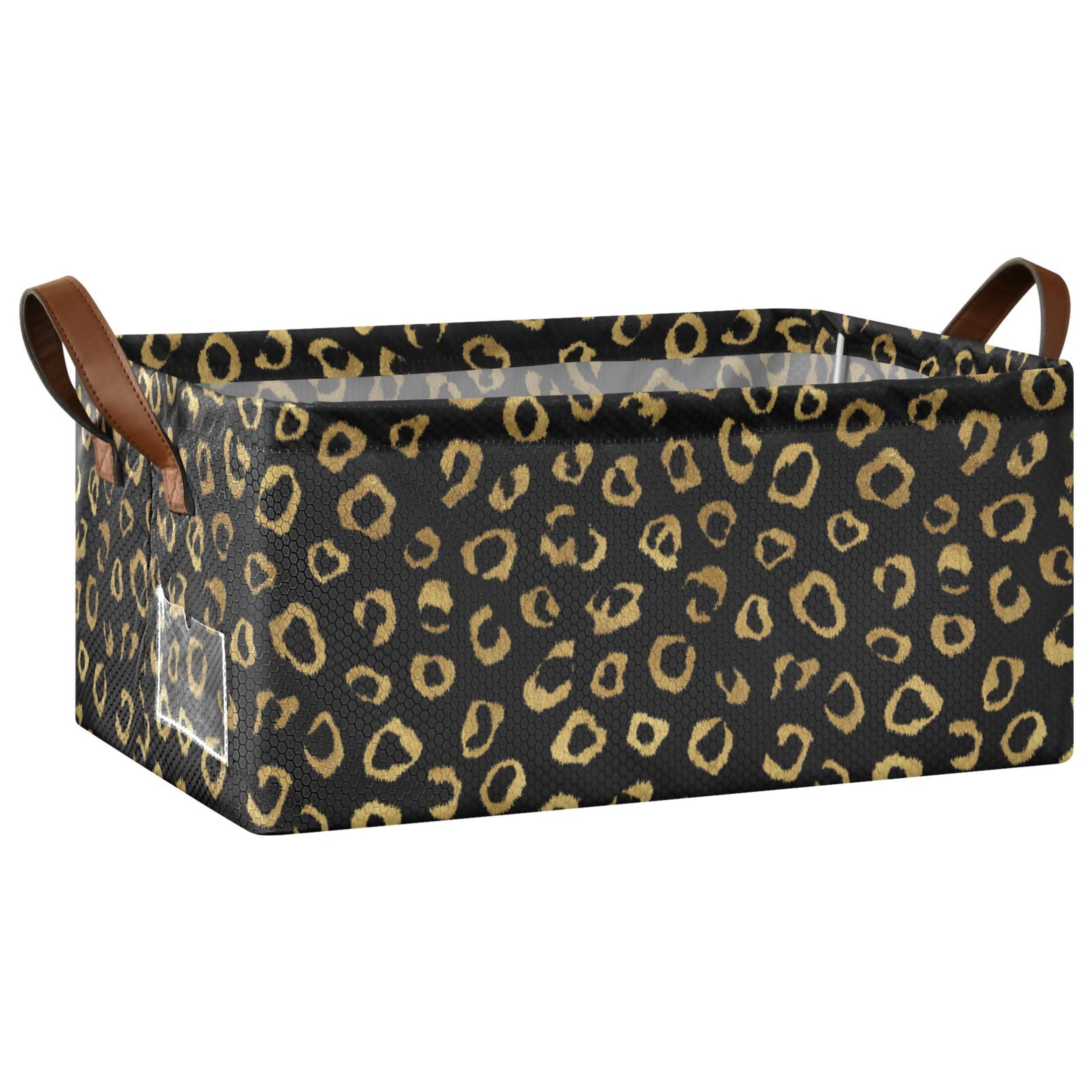 1PCS Fabric Storage Baskets with Iron Frame Foldable Storage Bins with ...