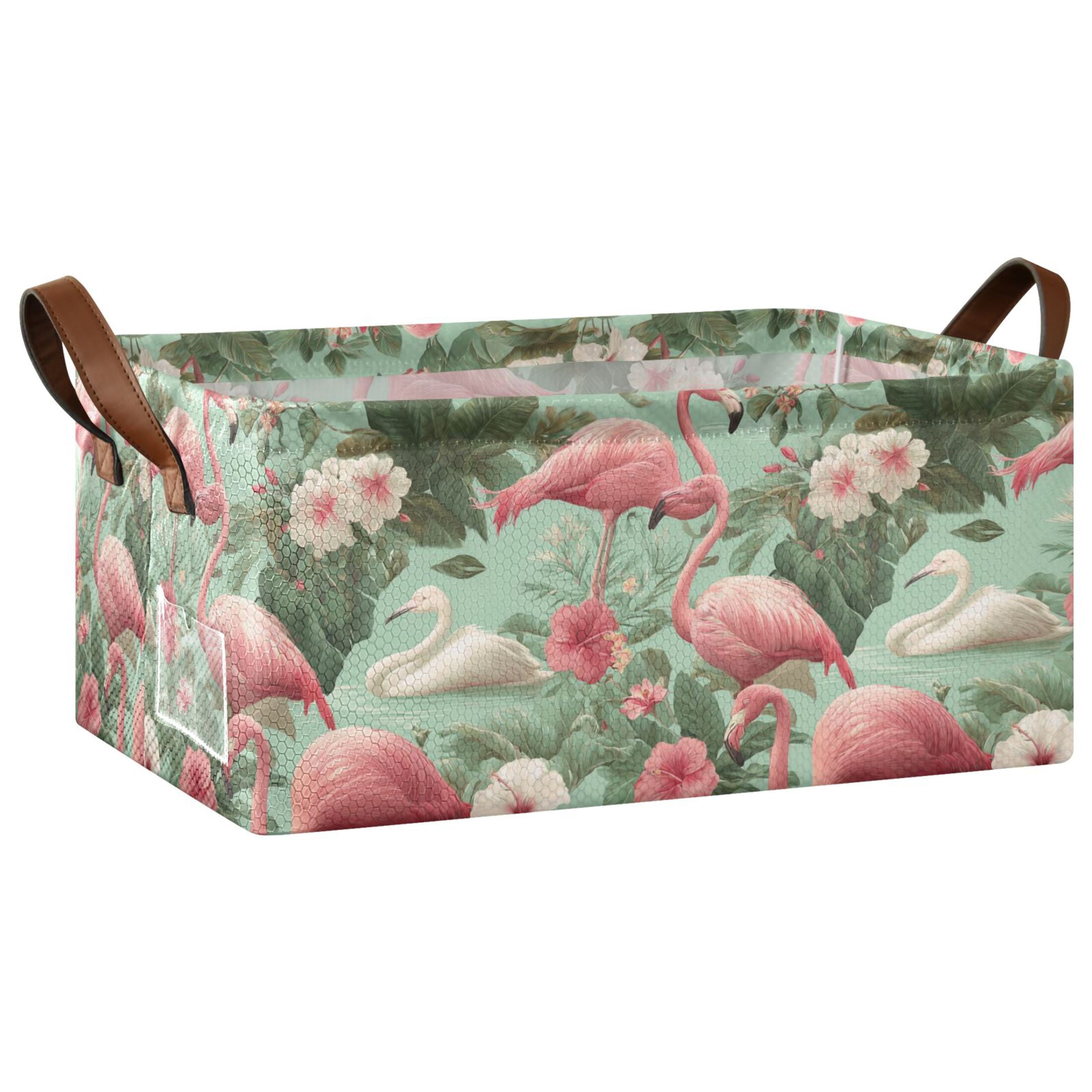 1PCS Fabric Storage Baskets with Iron Frame Foldable Storage Bins with ...