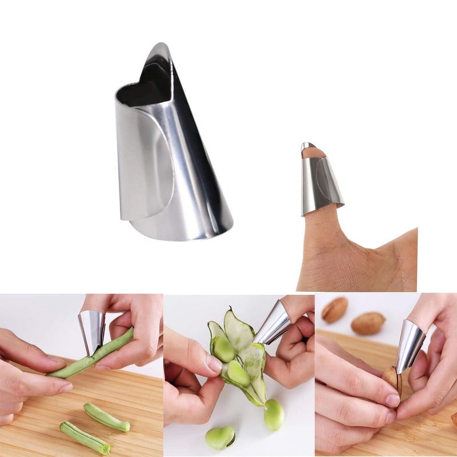 1PCS Finger Guards For Cutting Food，Finger Protectors,Stainless Steel ...