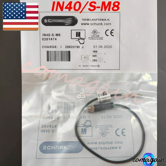 1PCS For SCHUNK Proximity switch sensor IN40-S-M8-PNP IN40/S-M8 0301474 ...