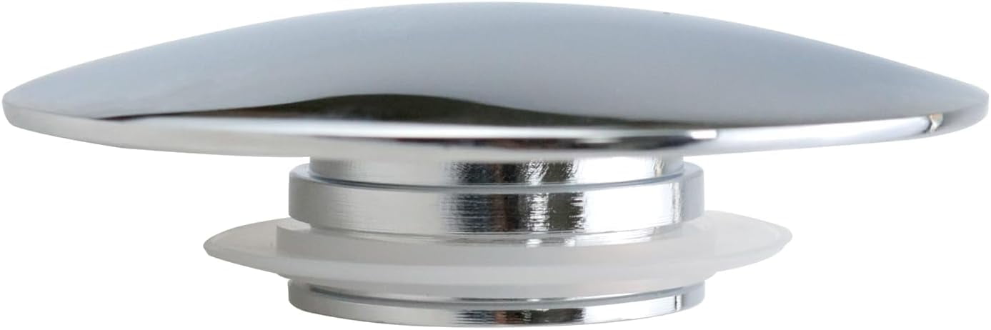 1PCS Full Copper 66mm Cover with Rubber Ring Push Button Sink Drain ...