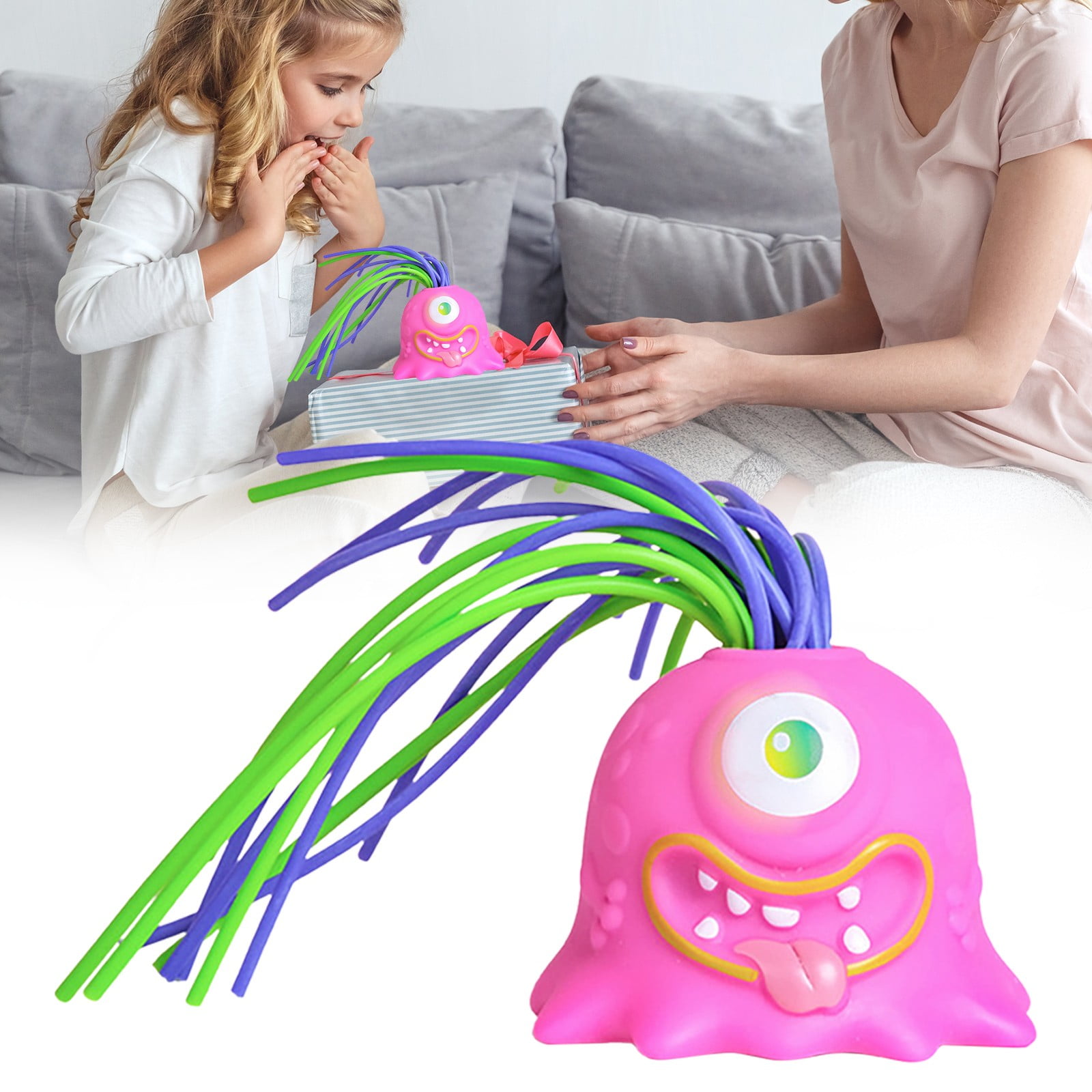 1PCS Fun Hair Pulling Fidget Screaming Monster Toys, Anti Anxiety Toys ...