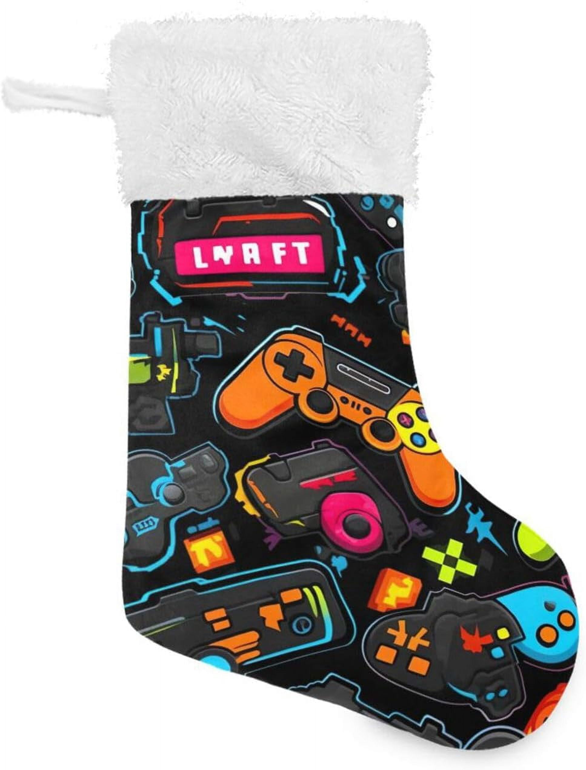 1PCS Game Controller Christmas Stockings Personalized 18”Large with ...