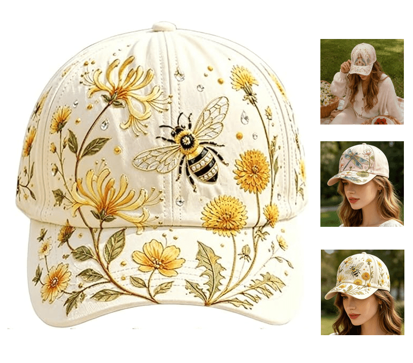1PCS Garden Morning Cap, Adjustable Floral Animal Print Hat, Breathable ...