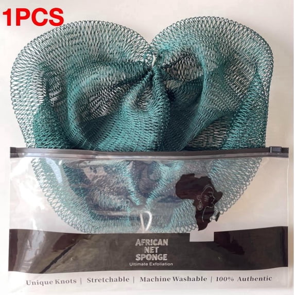 1PCS (Green) African Exfoliating Mesh Bath Scrub Towel(45 Inches Long ...