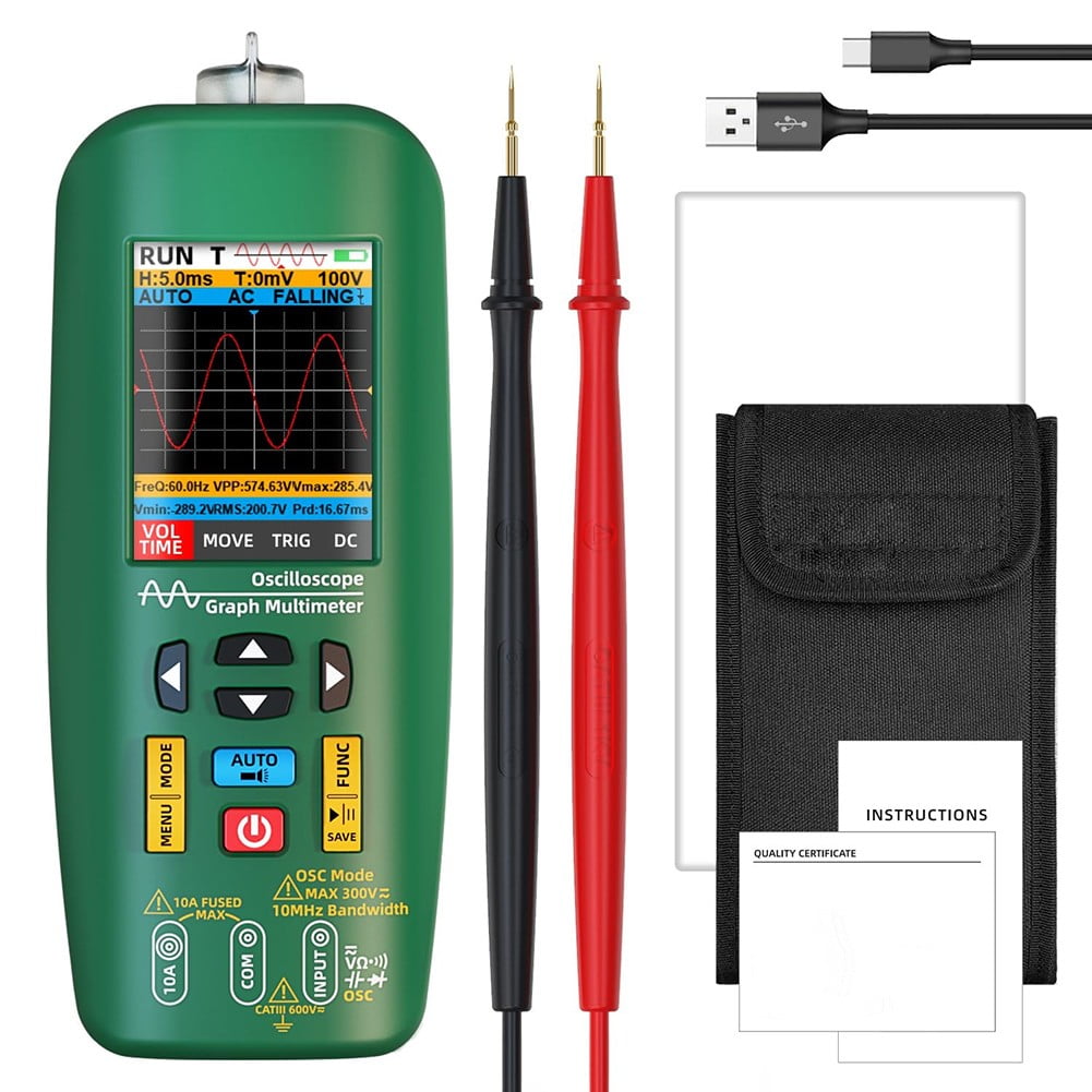 1PCS Handheld Oscilloscope Multimeter,Capacitance Diode Current Voltage ...