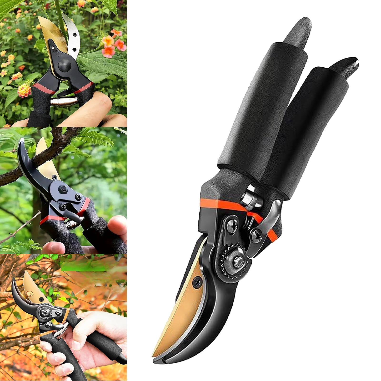 1PCS Heavy Duty Bypass Pruning Shears Ergonomic Garden Pruning Shears ...