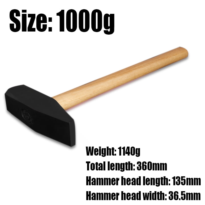1PCS High Carbon Steel Fitter's Hammer Machinist Hammer Wooden Handle ...