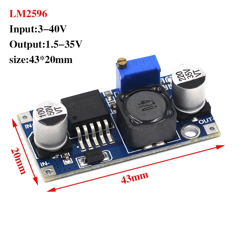 1PCS High Quality 3A Adjustable DCDC LM2596 LM2596S input 4V-35V Output ...
