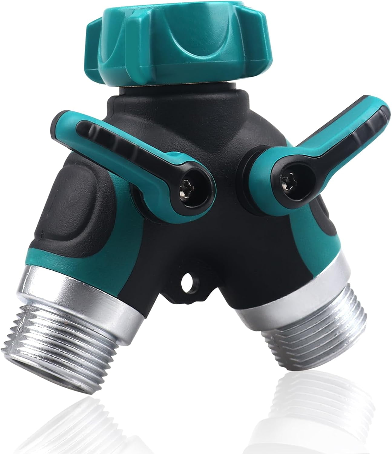 1PCS Hose Splitter 2 way Heavy Duty，Y Connector Garden Hose Adapter 2 ...
