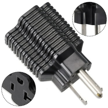 Cable Matters 3-Pack Polarized Grounding Adapter, Grey - 2-Prong Outlet ...