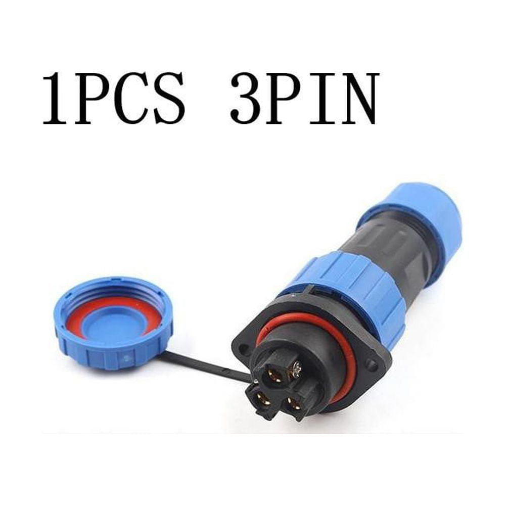 1PCS IP68 Screw Wiring Waterproof Aviation Plug Flange Connector 2-4PIN ...