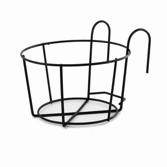 1PCS Iron Wall Mounted Flower Pot Holder for Balcony Round Outdoor ...