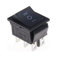 1PCS KCD4 Rocker Switch Black DPDT ON/OFF/ON 6 PIN 16A/250VAC 20A ...