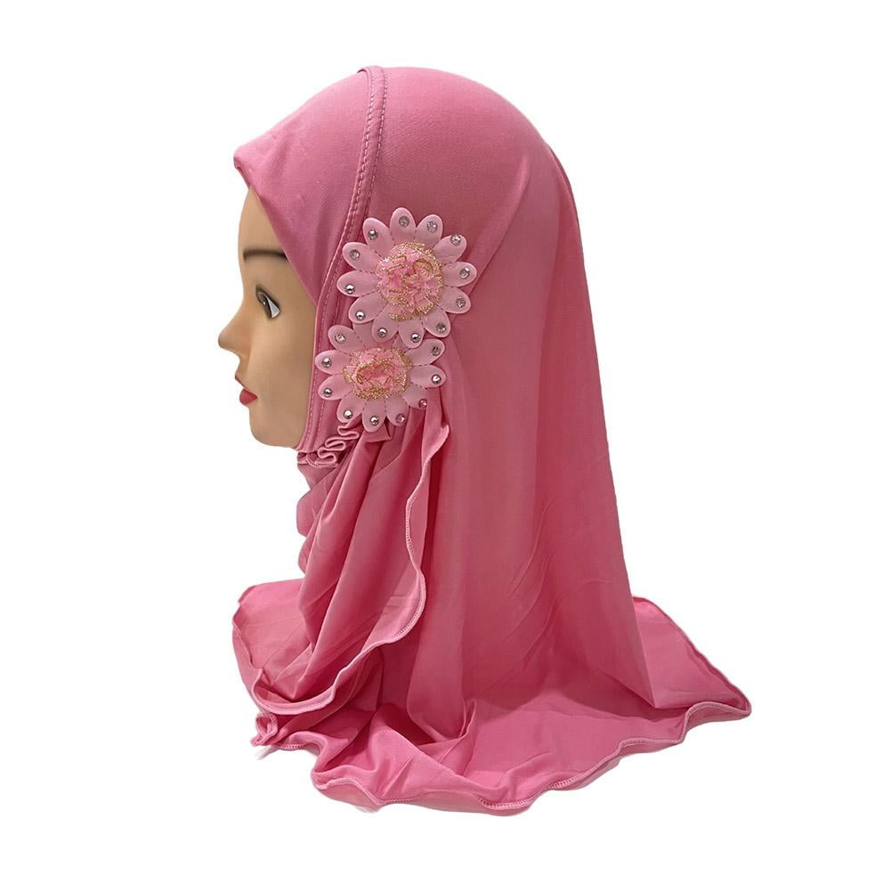 1PCS Kids Girls Hijab Islamic Headscarf er Scarf slim Shawl Head Wraps ...