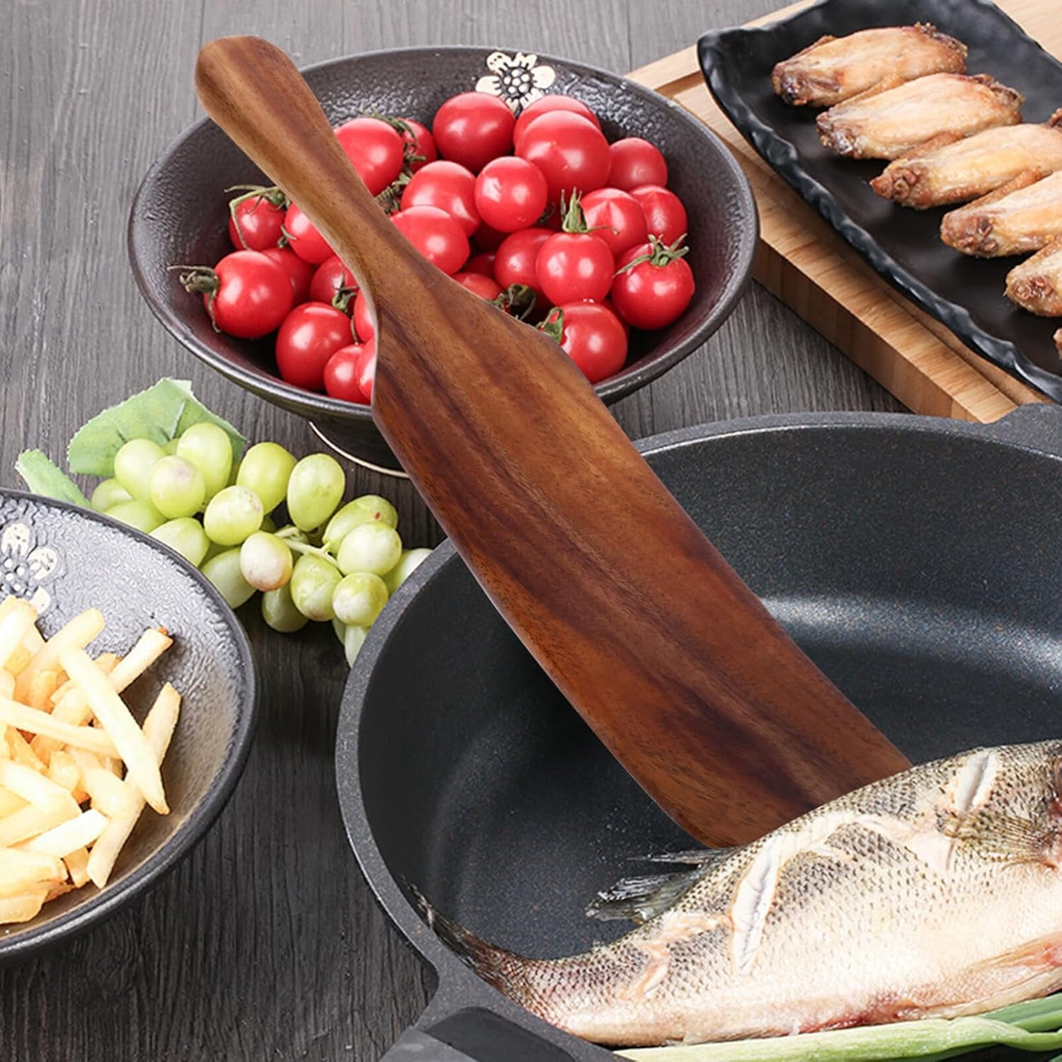 1PCS Kitchen Tools Wooden, Wooden Kitchen Cooking Utensils, Wood ...