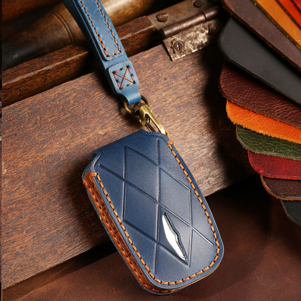 1PCS Leather Remote Key Case Cover For Hyundai For Genesis GV60 GV90 ...