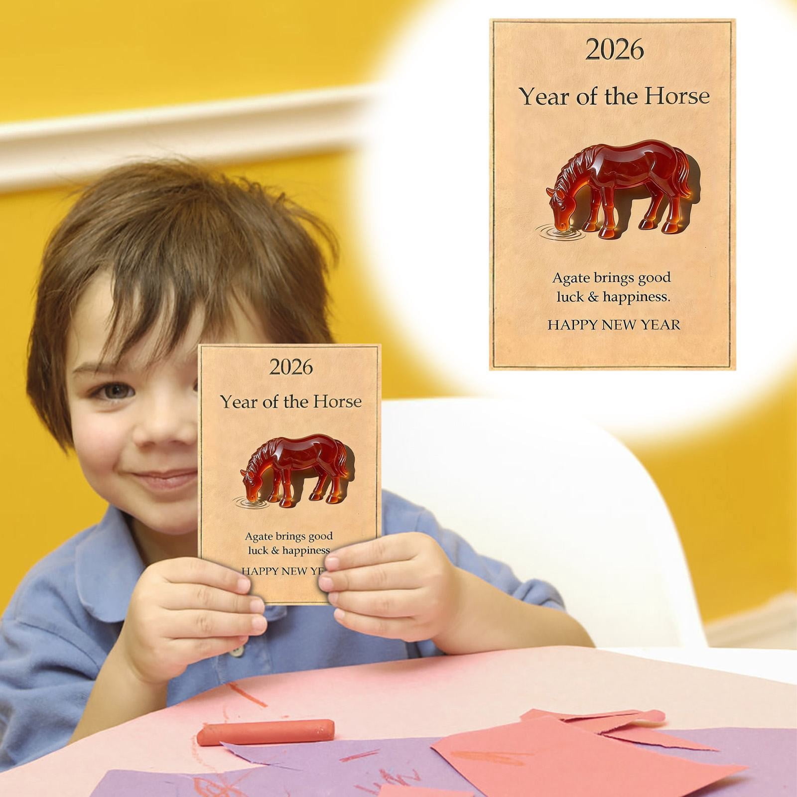 1PCS Little Horse Pocket Hug, Lucky Crystal Horse A Symbol of Strength ...