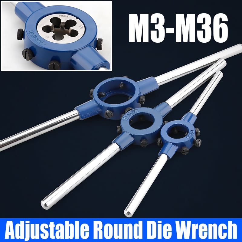 1PCS M3-M36 Round Die Wrench Adjustable Manual Die Wrench Holder ...