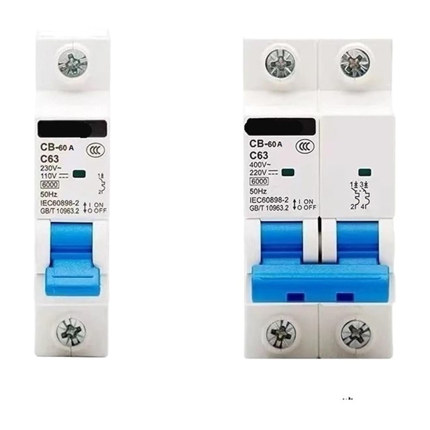 1PCS MCB Electric Vehicle Bicycle Solar Power Supply CB 63A 125A DC ...