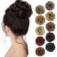 1PCS Messy Hair Bun Hair Scrunchies Extension Curly Wavy Messy ...