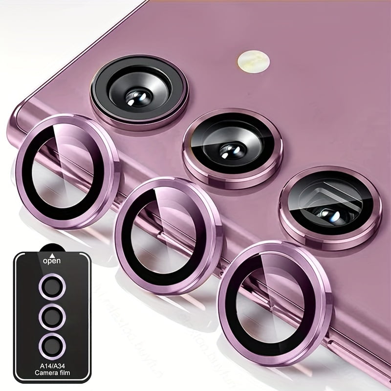 1PCS Moire Pattern Lens Ring Protector Cover for Samsung Galax A55 M55 A35 A05S A15 A25 A54 A34 ...