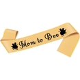 1PCS Mom to Bee Baby Shower Sash, Beige Satin with Black Print ...