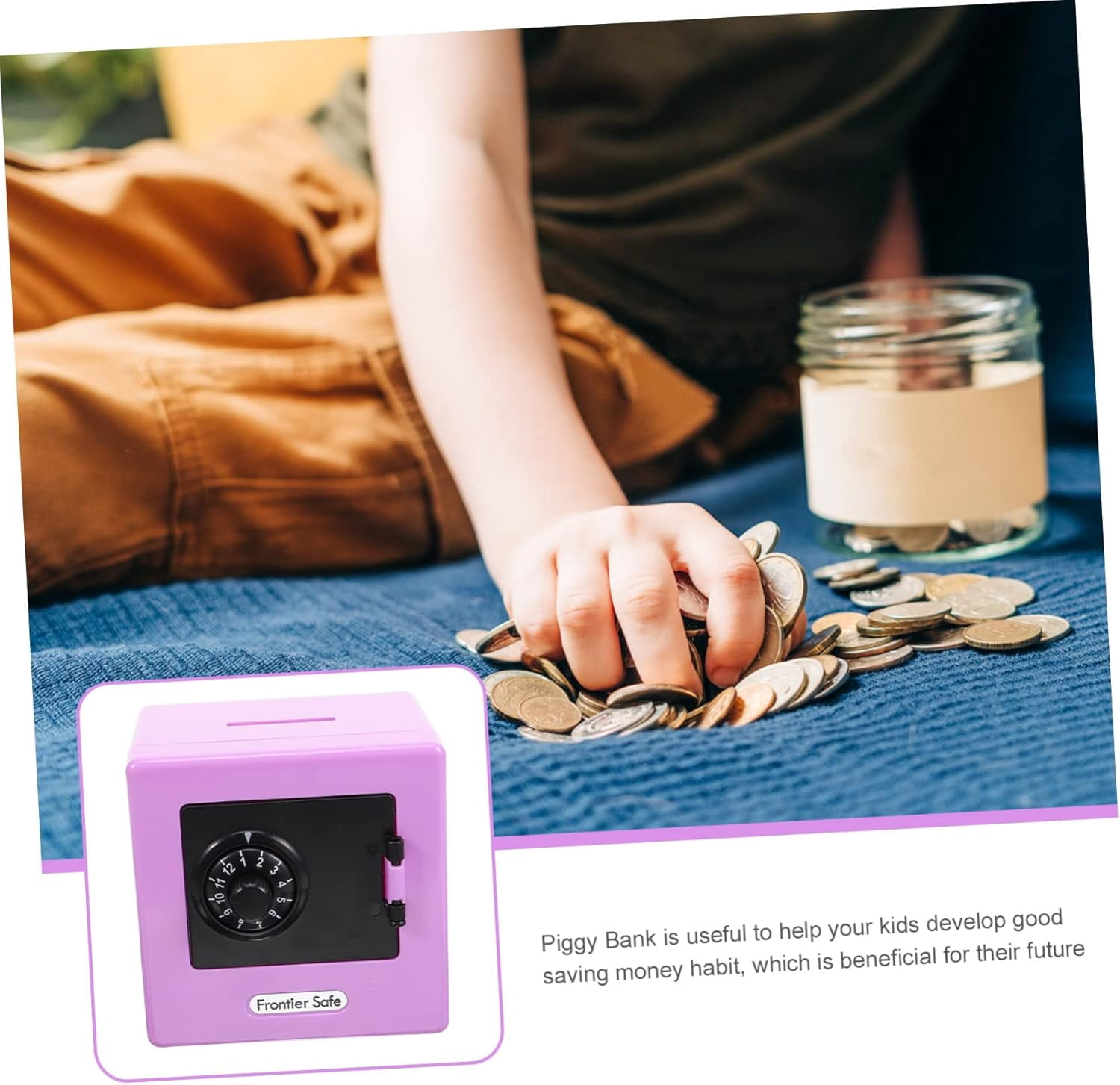 1PCS Money Box for Coins，Mini Money Boxes， Mini Safe Kids Toy Girl ...