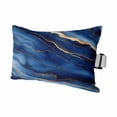 1PCS Outdoor Pillow for Chaise Lounge Chair Abstract Navy Blue Marble ...