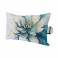 1PCS Outdoor Pillow for Chaise Lounge Chair Blooming Flower White Lotus ...