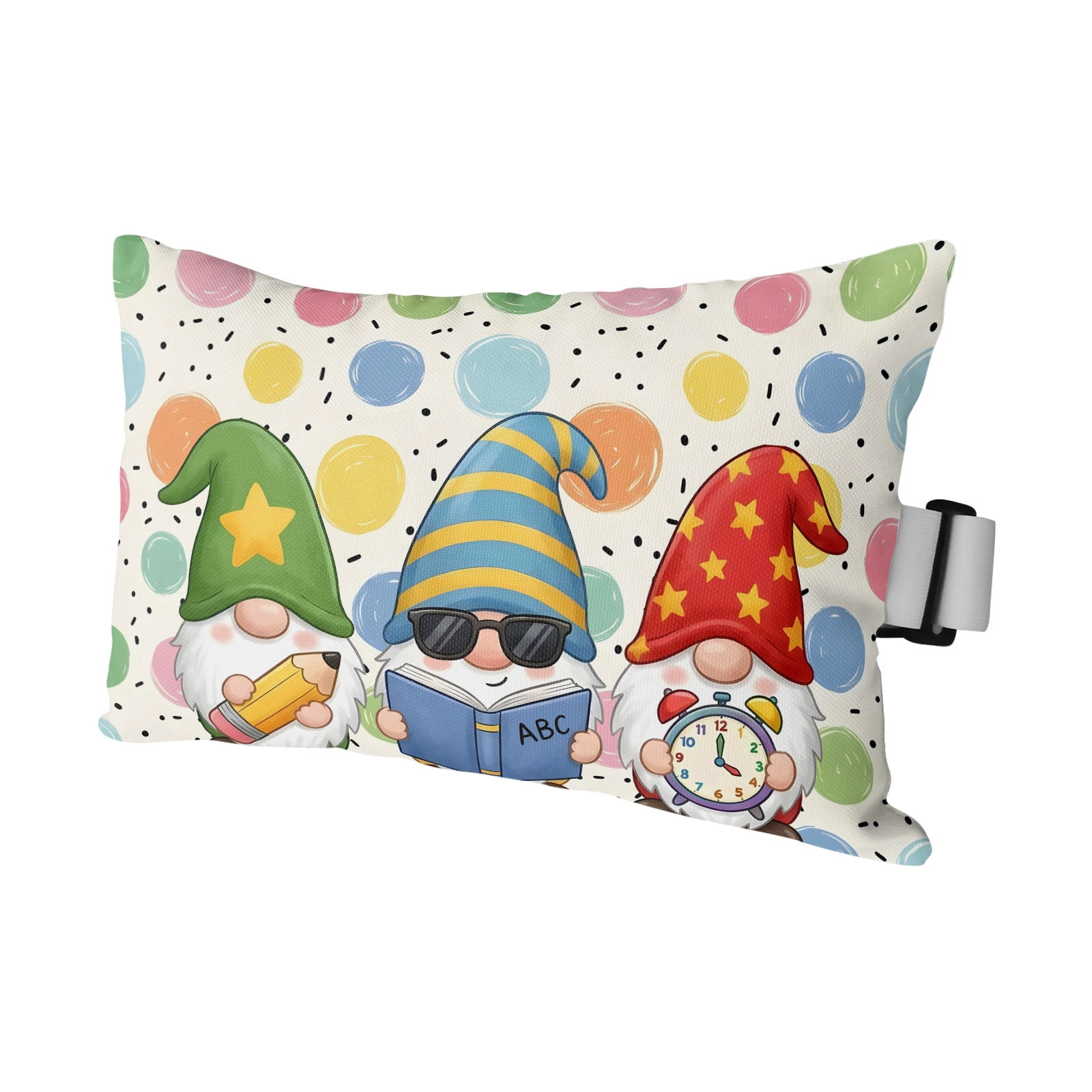 1PCS Outdoor Pillow for Chaise Lounge Chair Boho Style Cute Gnomes ...
