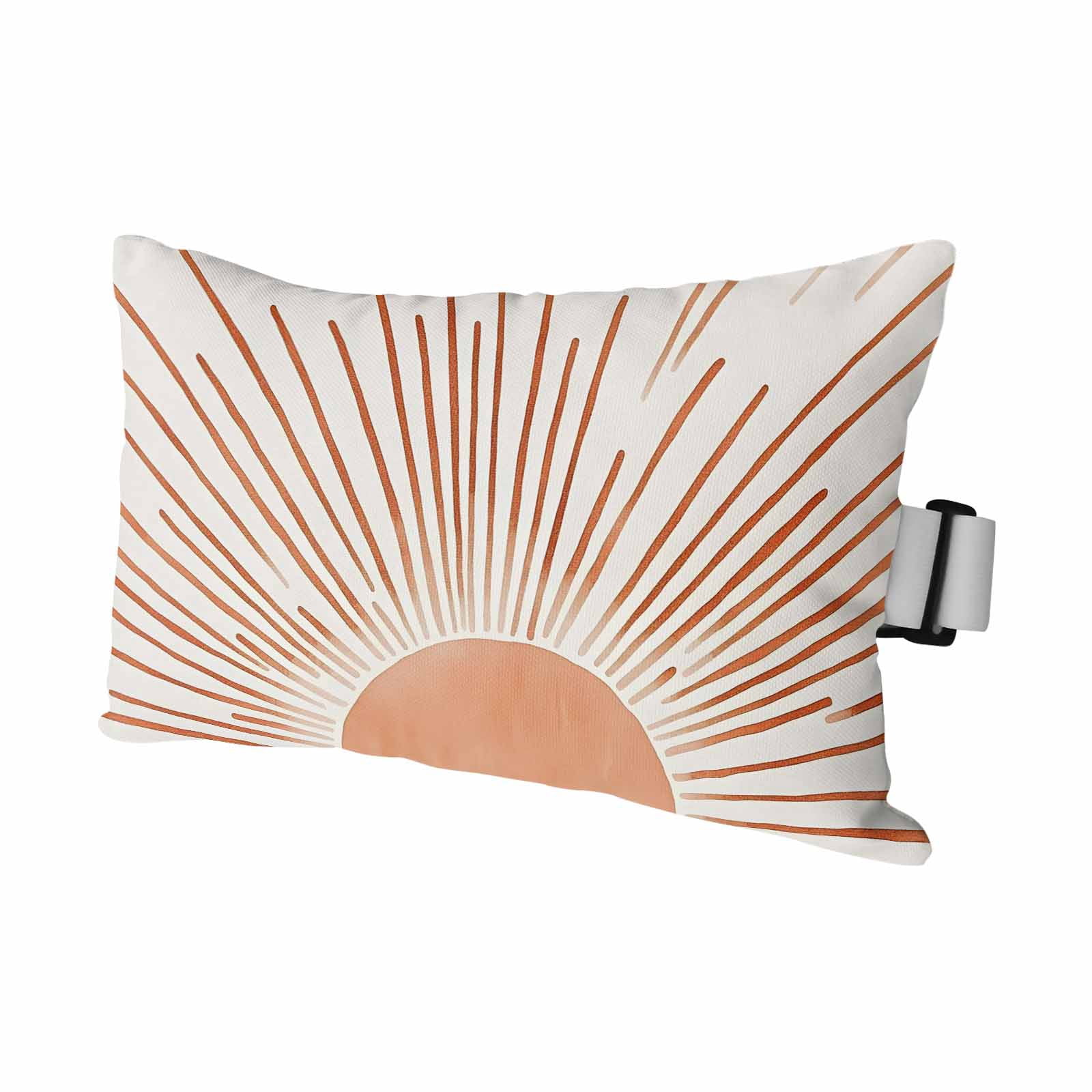 1PCS Outdoor Pillow for Chaise Lounge Chair Boho Sun Arch Orange Stripe ...