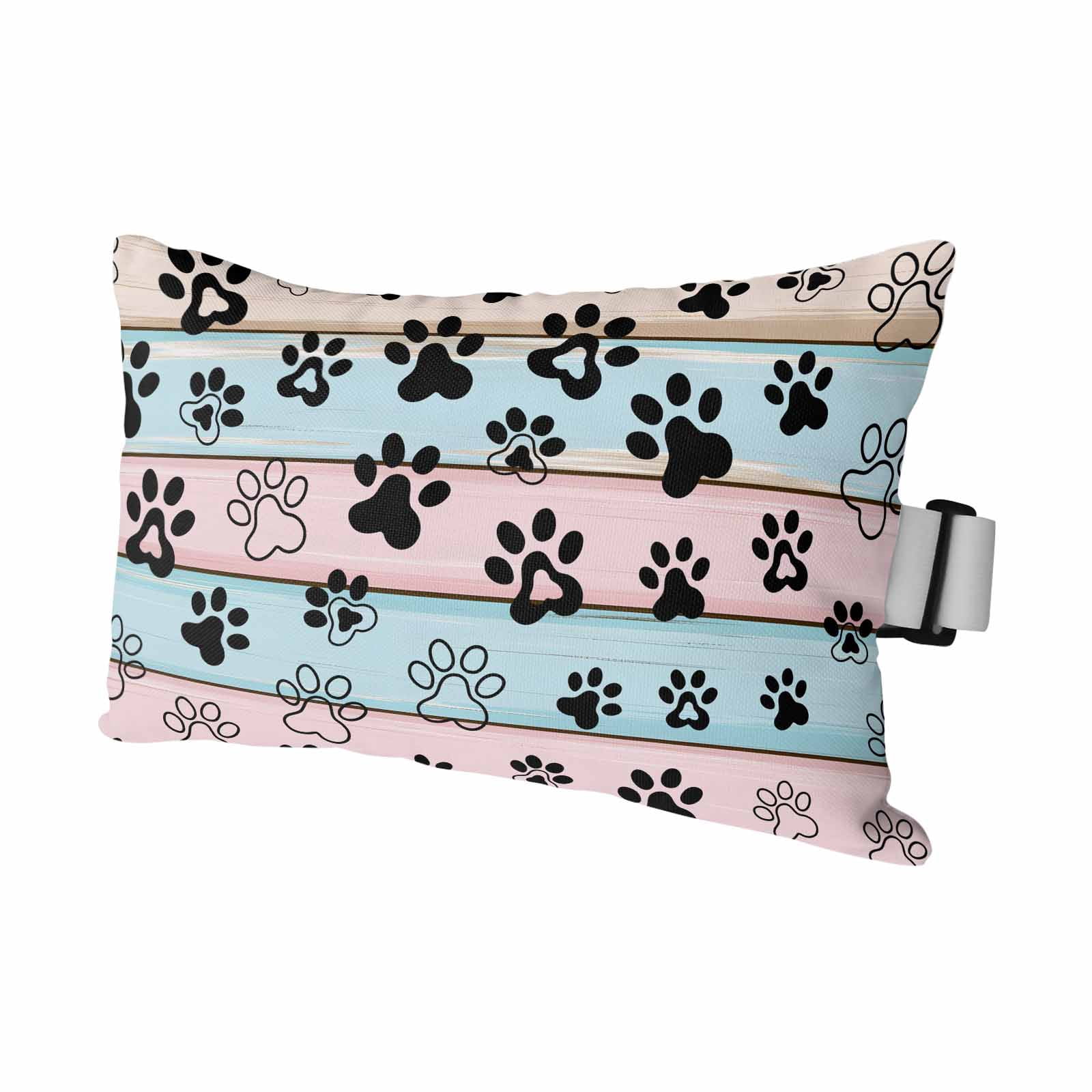 1PCS Outdoor Pillow for Chaise Lounge Chair Dog Paw Farm Colorful Wood ...