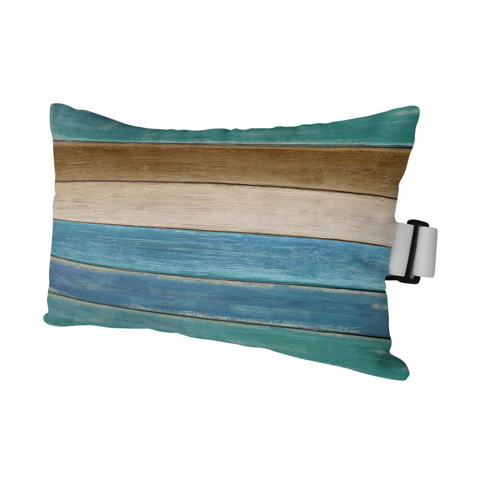 1PCS Outdoor Pillow for Chaise Lounge Chair Farm Teal Wood Board ...