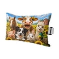 1PCS Outdoor Pillow for Chaise Lounge Chair Farmhouse Animal Sunflower ...