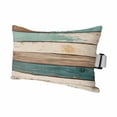1PCS Outdoor Pillow for Chaise Lounge Chair Farmhouse Retro Wooden ...