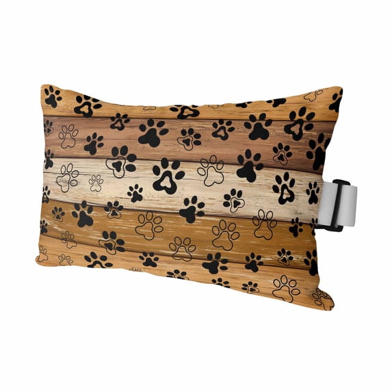 1PCS Outdoor Pillow for Chaise Lounge Chair Farmhouse Yellow Wood Grain ...