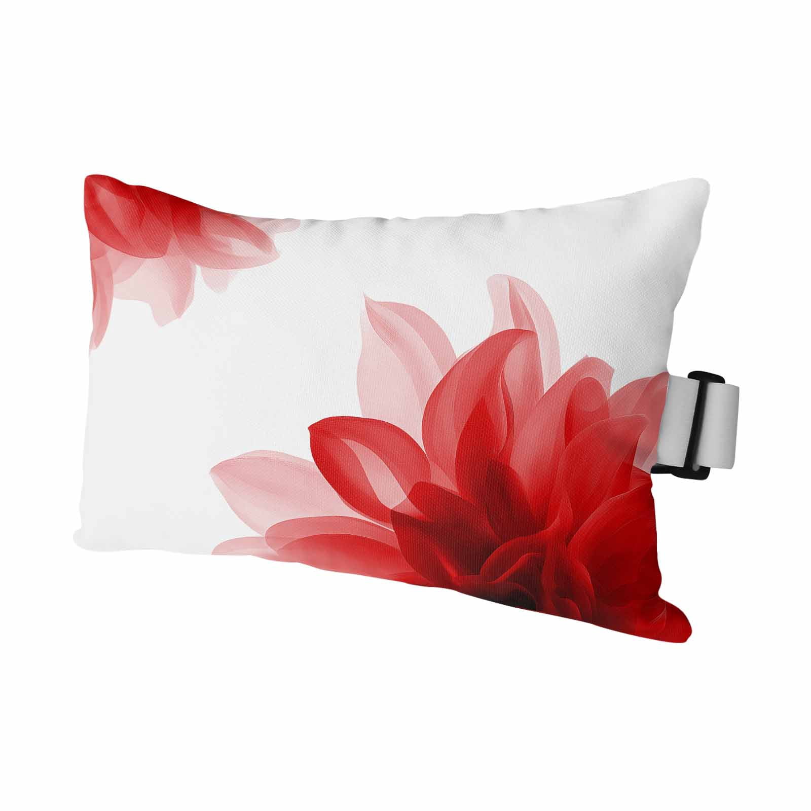 1PCS Outdoor Pillow for Chaise Lounge Chair Gradient Red Flower ...