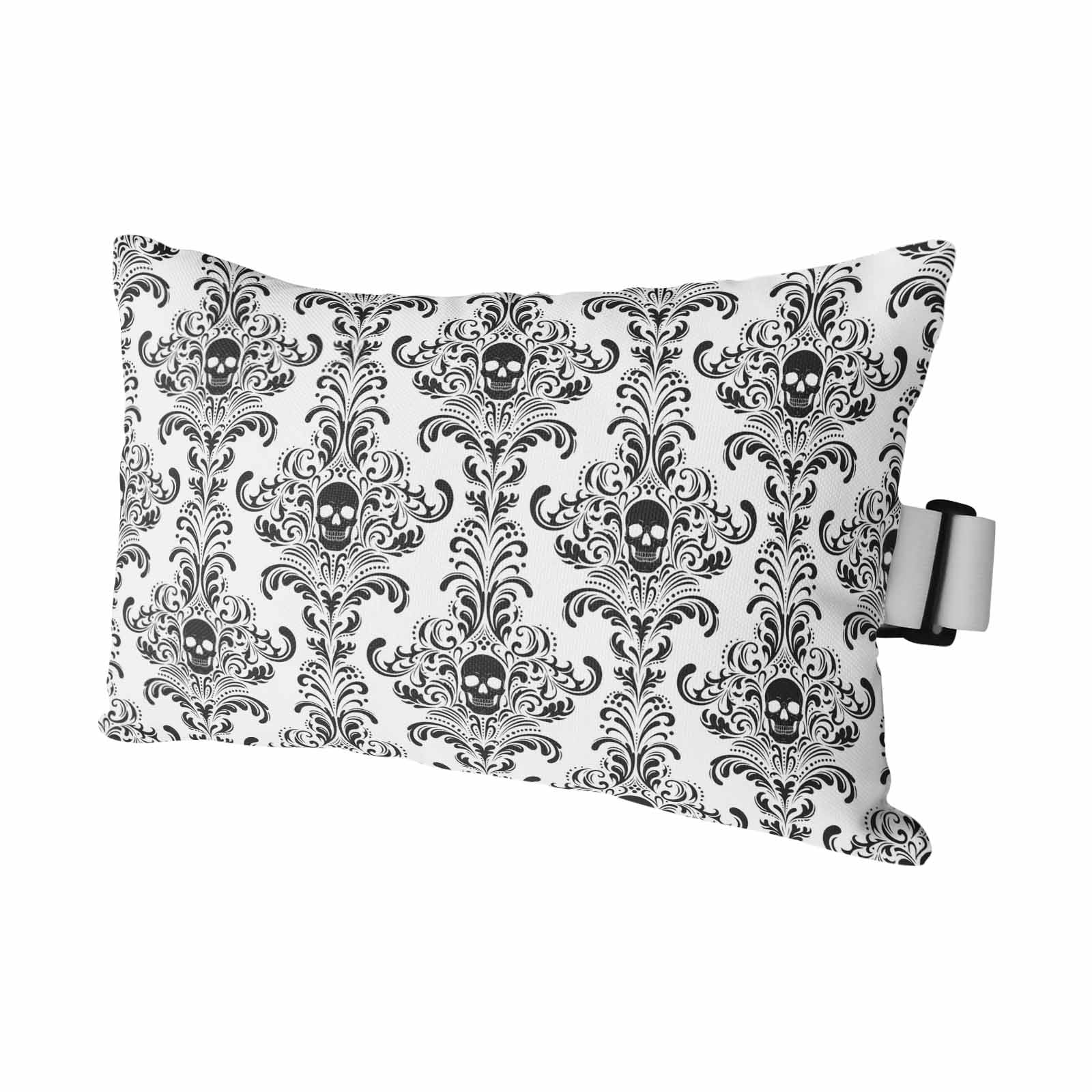 1PCS Outdoor Pillow for Chaise Lounge Chair Halloween Horror Skeleton ...