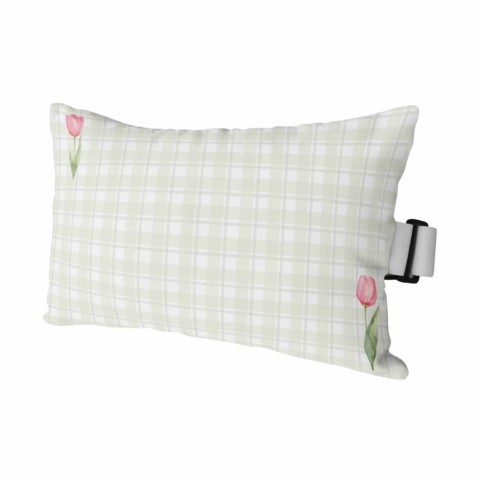 1PCS Outdoor Pillow for Chaise Lounge Chair Light Yellow Lattice Spring ...