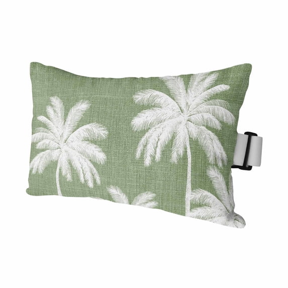 1PCS Outdoor Pillow for Chaise Lounge Chair Palm Tree Tropical Leaves ...