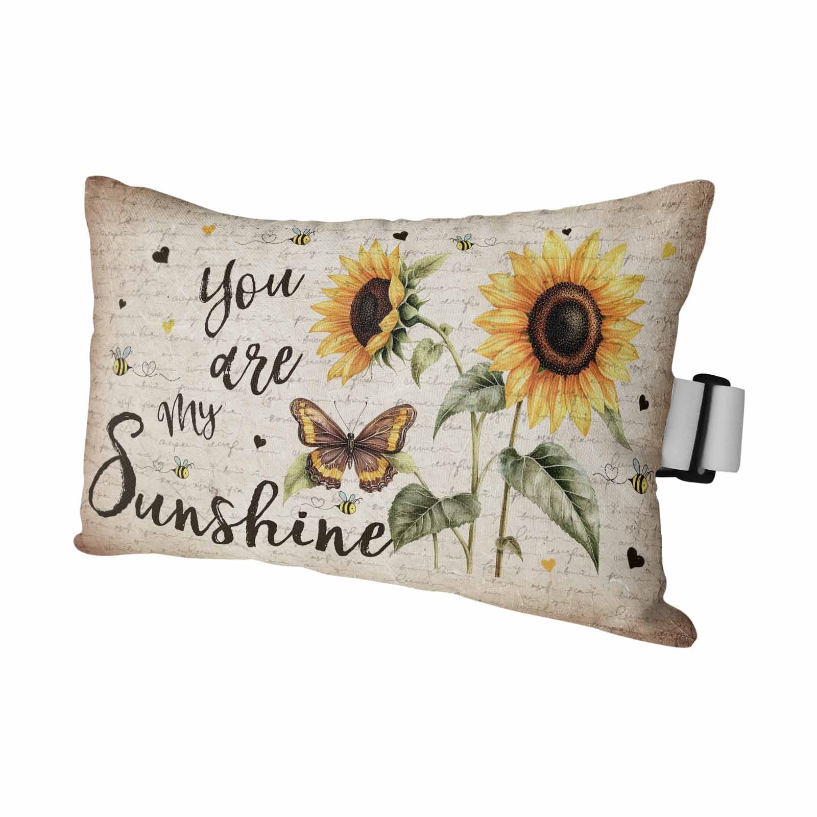 1PCS Outdoor Pillow for Chaise Lounge Chair Retro Sunflower Sunshine ...