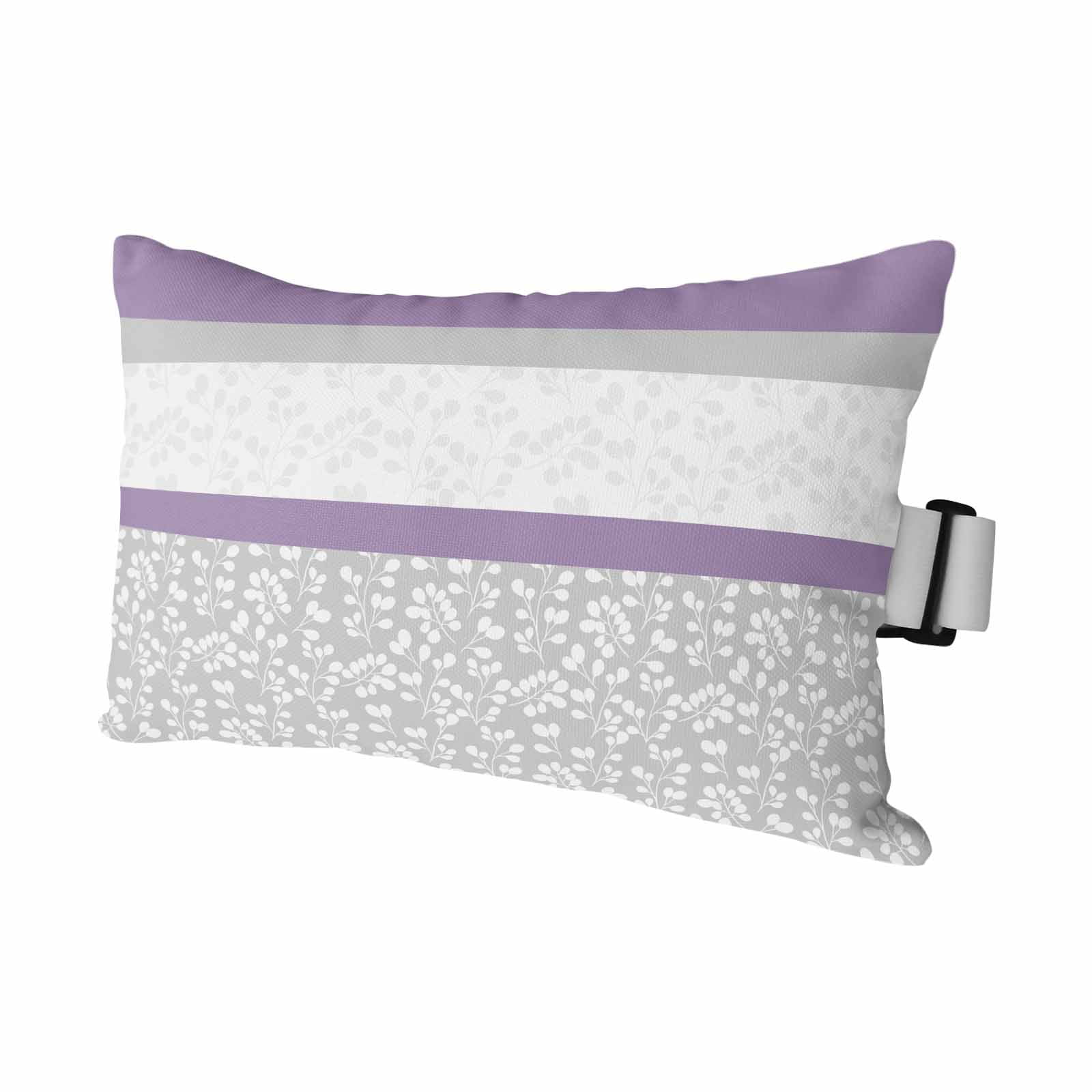1PCS Outdoor Pillow for Chaise Lounge Chair Rustic Flower Purple Gray ...