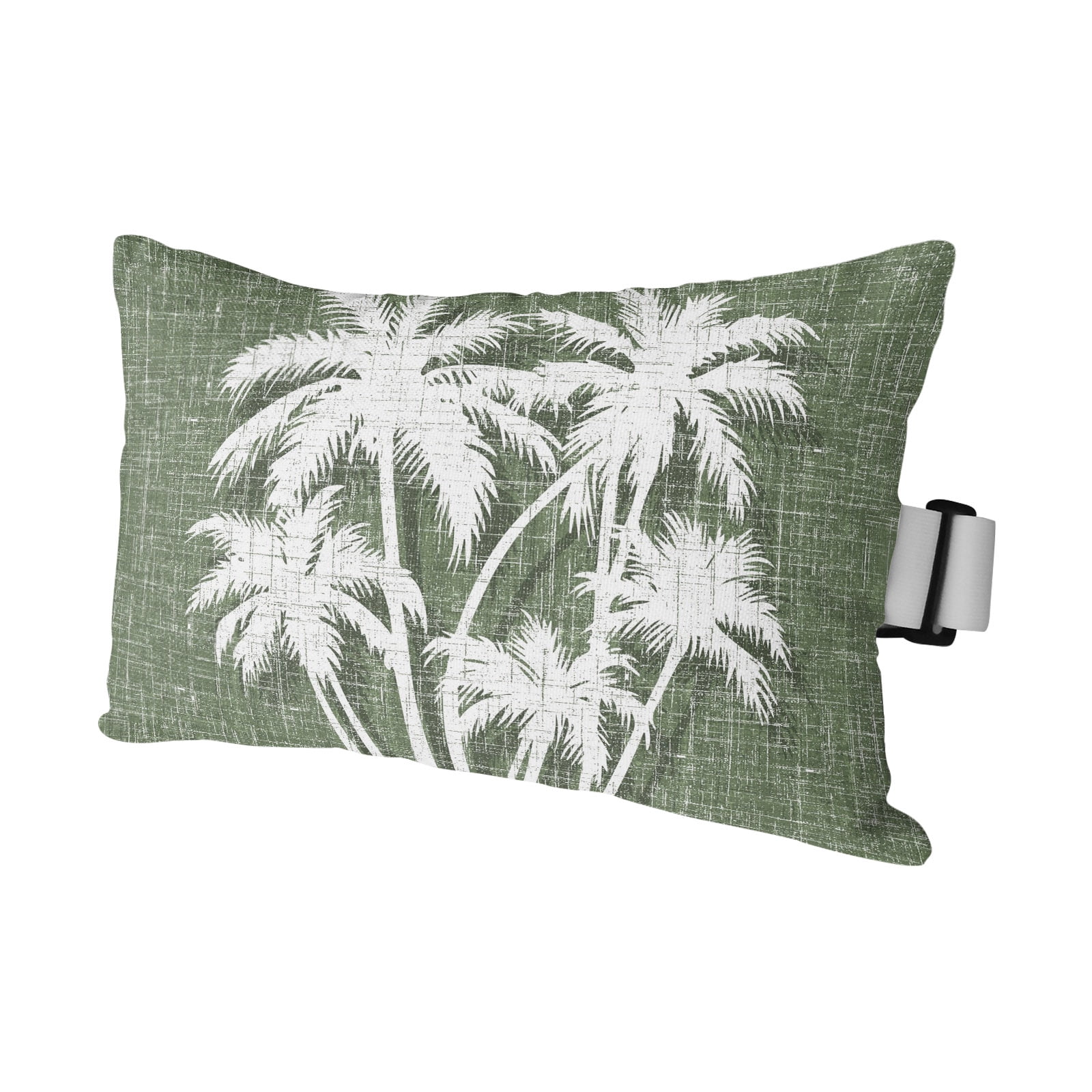 1PCS Outdoor Pillow for Chaise Lounge Chair Sage Green Palm Tree ...